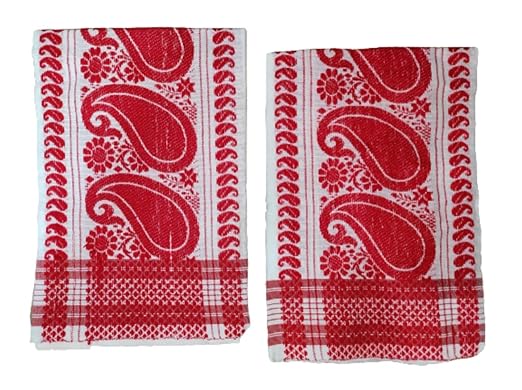 Assamese Handmade & Breathable Poly Cotton Gamucha for Men | Washable ...