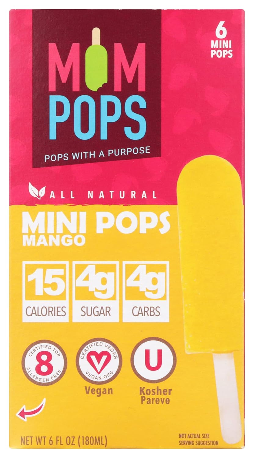 Amazon.com: Mompops, Pop Mini Mango, 6 Ounce : Grocery & Gourmet Food