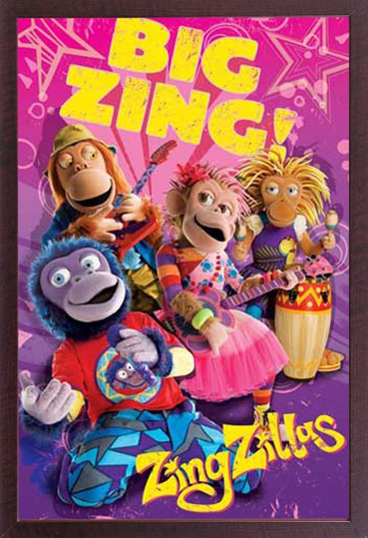 Zingzillas Big Zing Pink Poster with Accessory Item : Amazon.co.uk ...