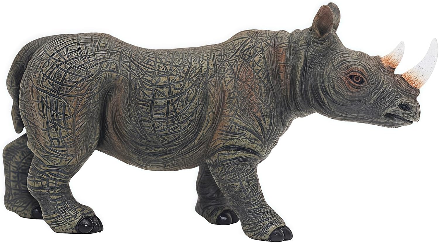 Amazon.com: Gemini&Genius Rhino Animal Toy, Rhinoceros Figurine Toy ...