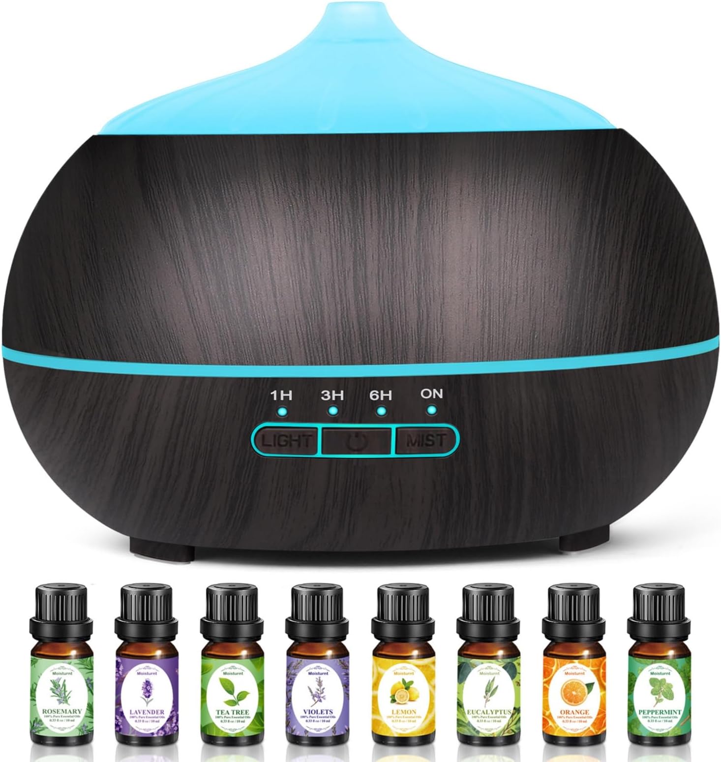 Airmpa Aroma Diffuser 200ML, Aroma Diffuser Mit Flammen Effekt ...