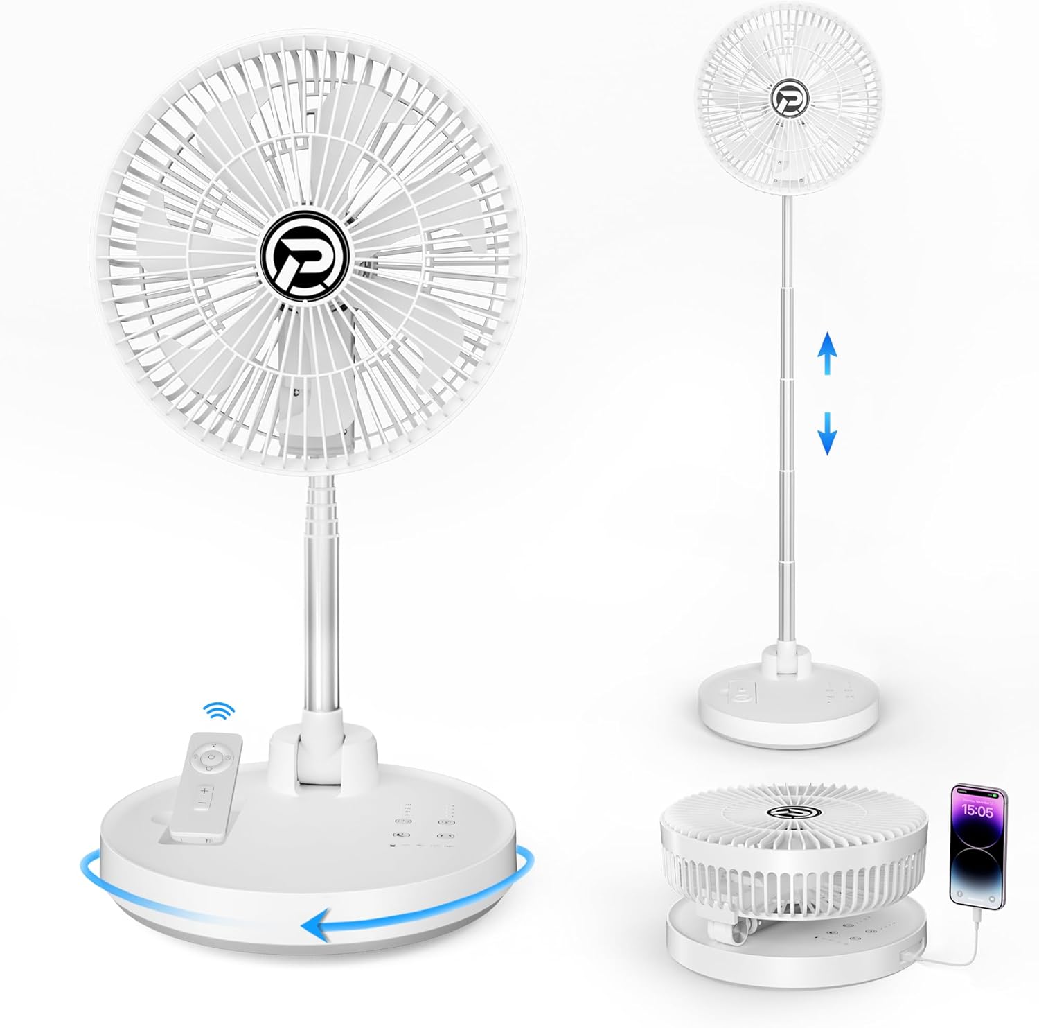 Amazon.com: PANERGY 10” Portable Fan 20000mAh Battery Operated ...