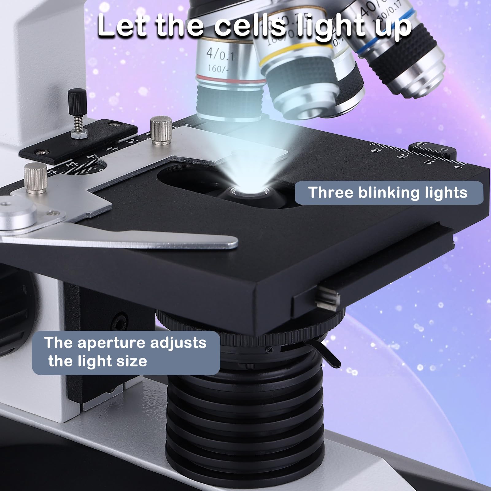 Snapklik.com : Trinocular Microscope 40X-5000X Magnification, Research ...