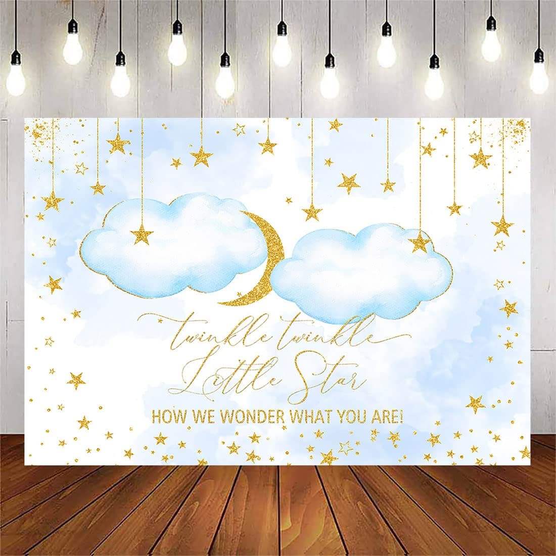 Amazon.com : Avezano Twinkle Twinkle Little Star Backdrop How We Wonder ...