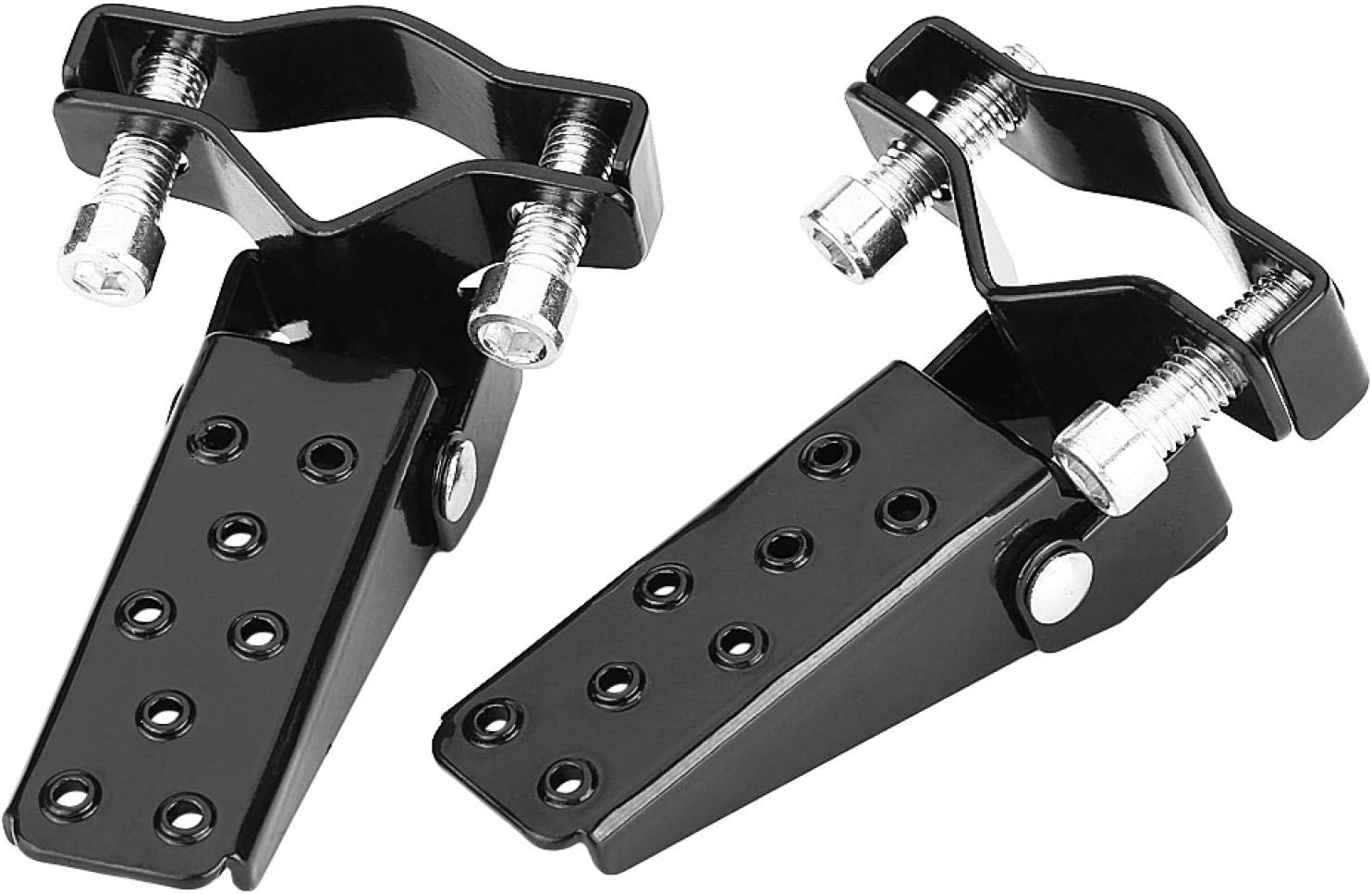 Amazon.com: Motorcycle Foot Pegs, Black Stylish Metal Motorcycle ...