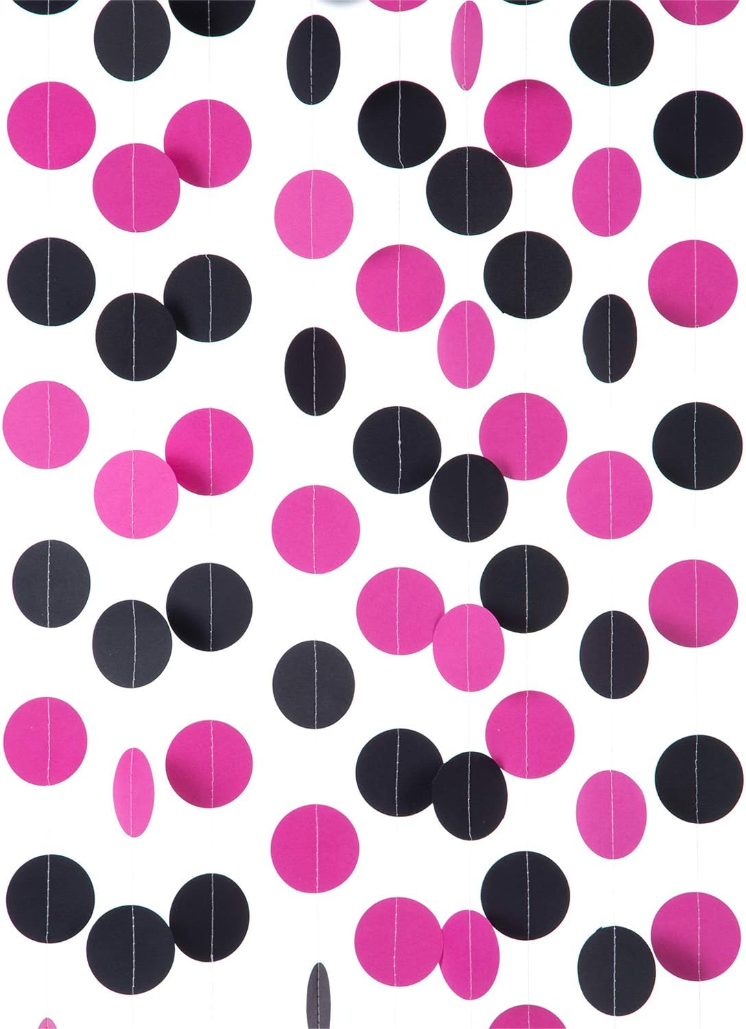 Amazon.com: FAZHBARY 2 Pack Black Pink Heart Garland Felt Banner ...