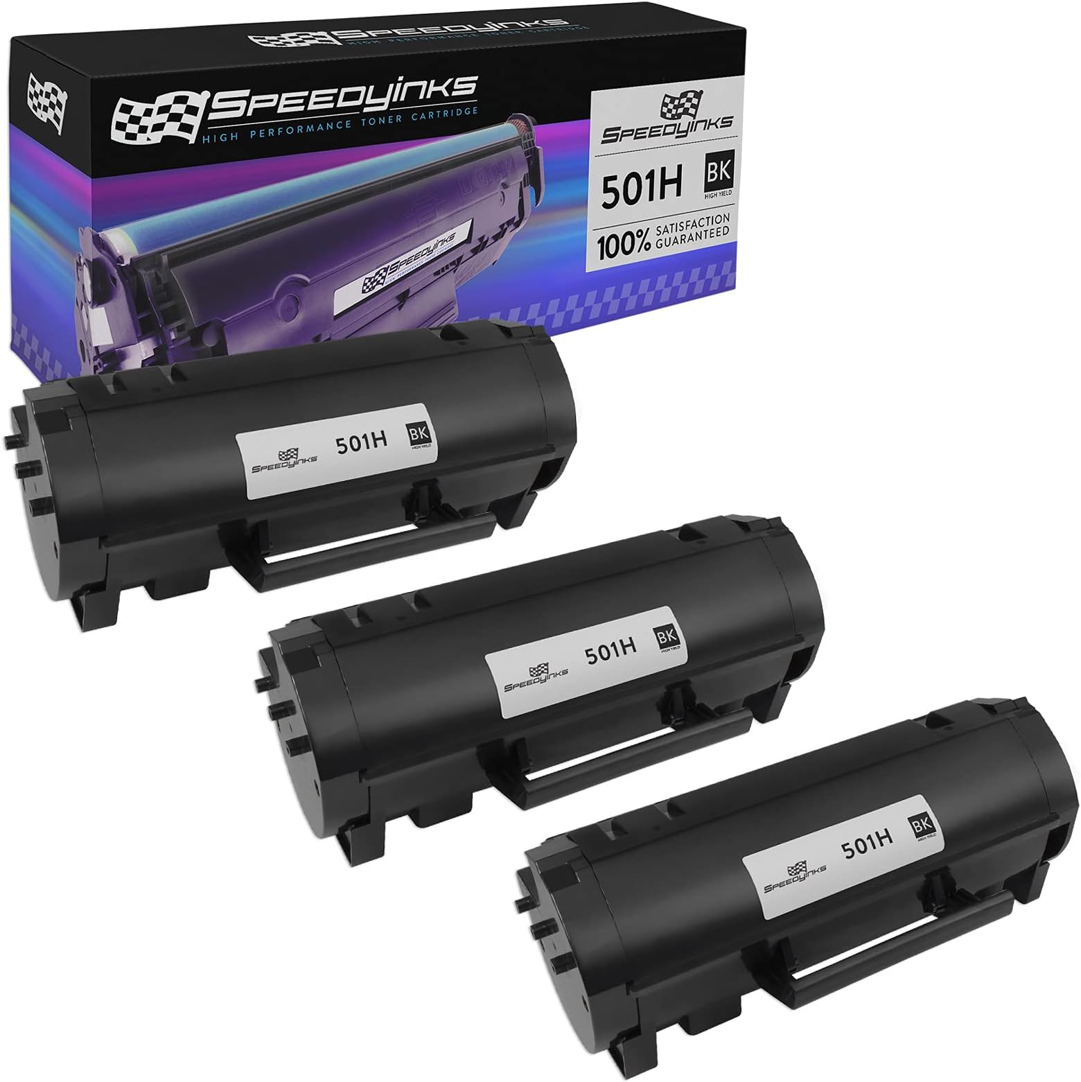 Amazon.com: 50F1X0E High Yield Toner Cartridge(2Pack, Black ...