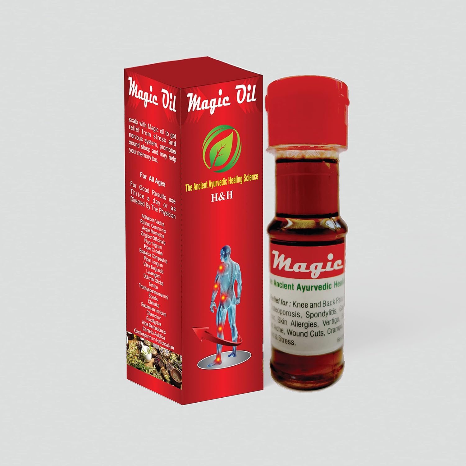 Magic Oil - Ayurvedic Pain Relief Oil for knee pain , backpain ...