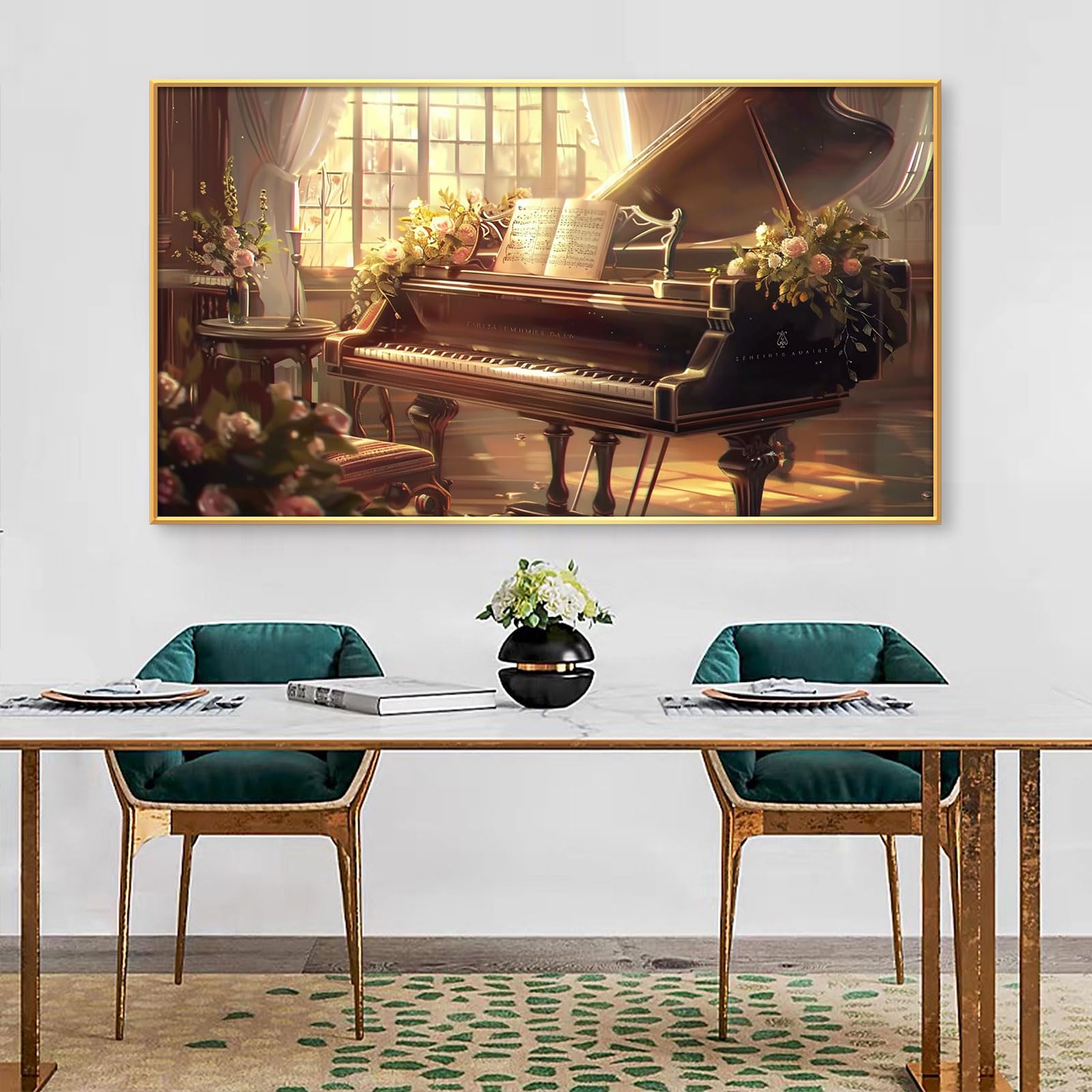 Abstract Art Music Piano