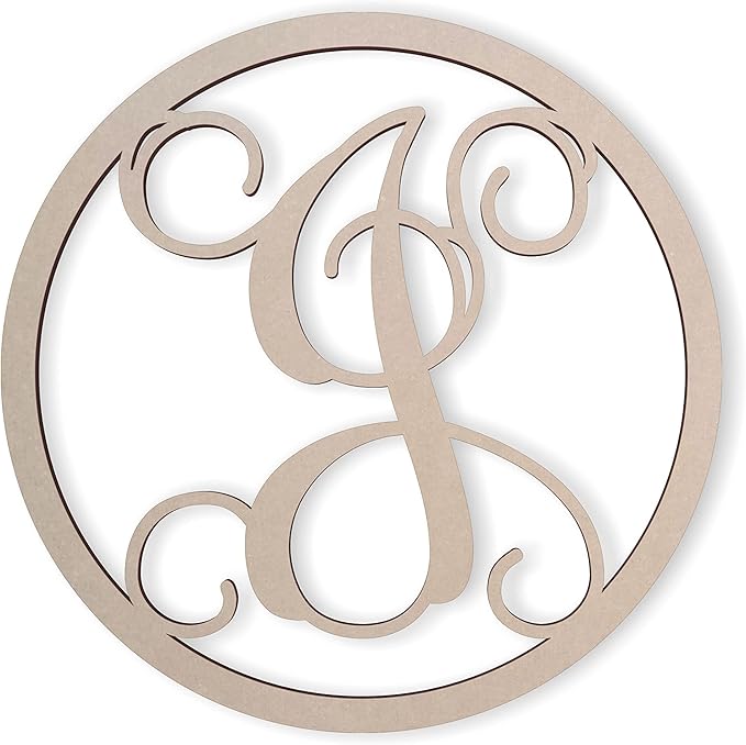 Amazon.com: Wooden Letters by Jess and Jessica Cursive Wood Letter for ...