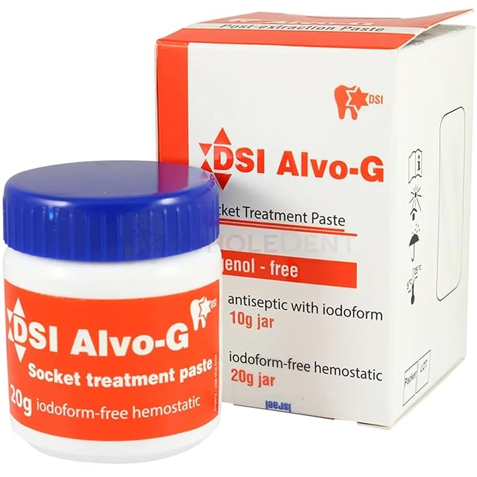 Amazon.com : Alvo-G Socket Treatment Paste Non Iodoform | 20g Bottle ...
