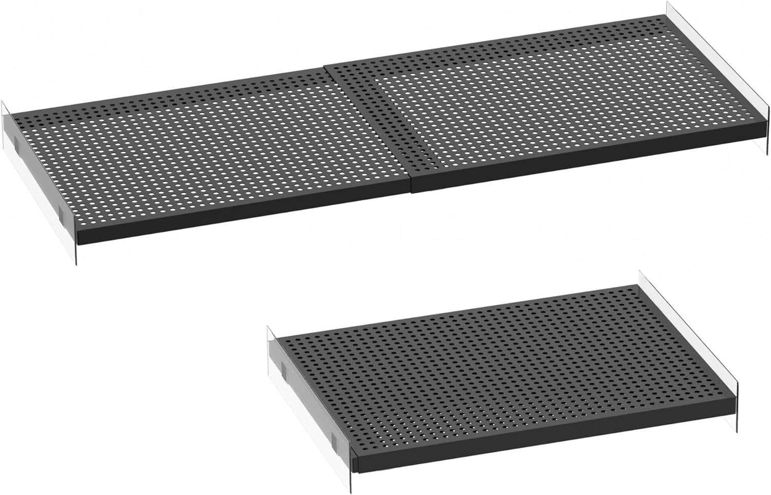 Amazon.com: SlimmKISS Closet Shelf Expandable-Large Metal Storage Rack ...