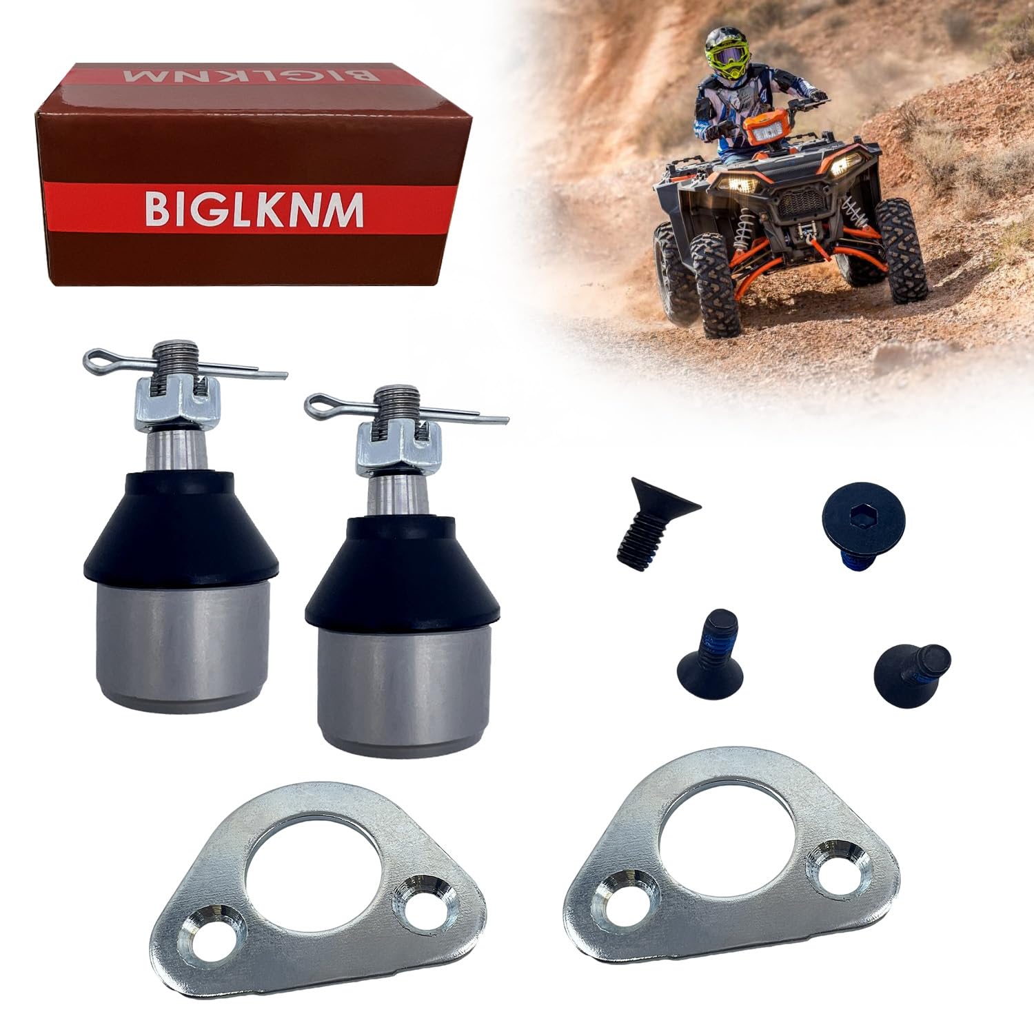 Amazon.com: BIGLKNM Ball Joint & Bracket Kit for Polaris Sportsman 335 ...