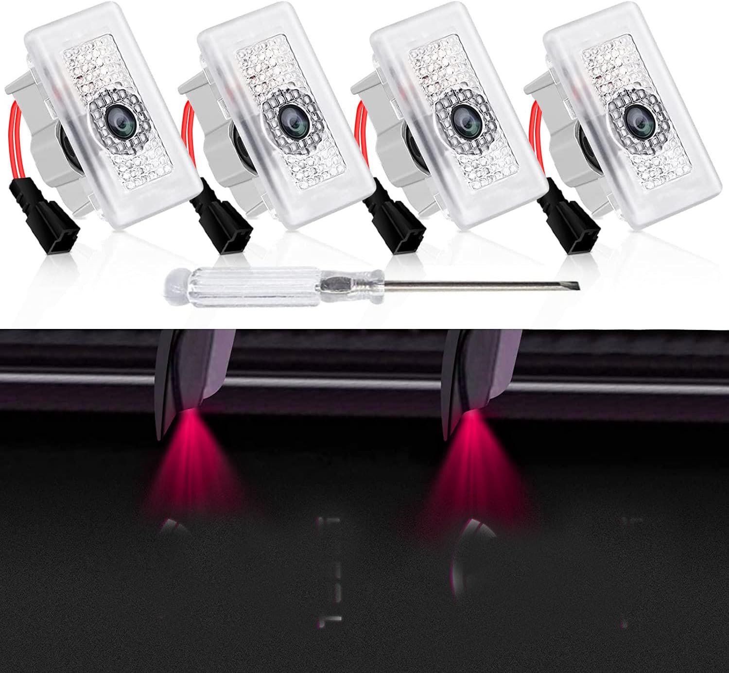 2024 Upgraded Puddle Lights Compatible with Tesla Model 3/Y/S/X, Car ...