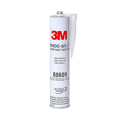 3M 08609 Window-Weld Super Fast Urethane Black Cartridge - 10.5 fl oz ...
