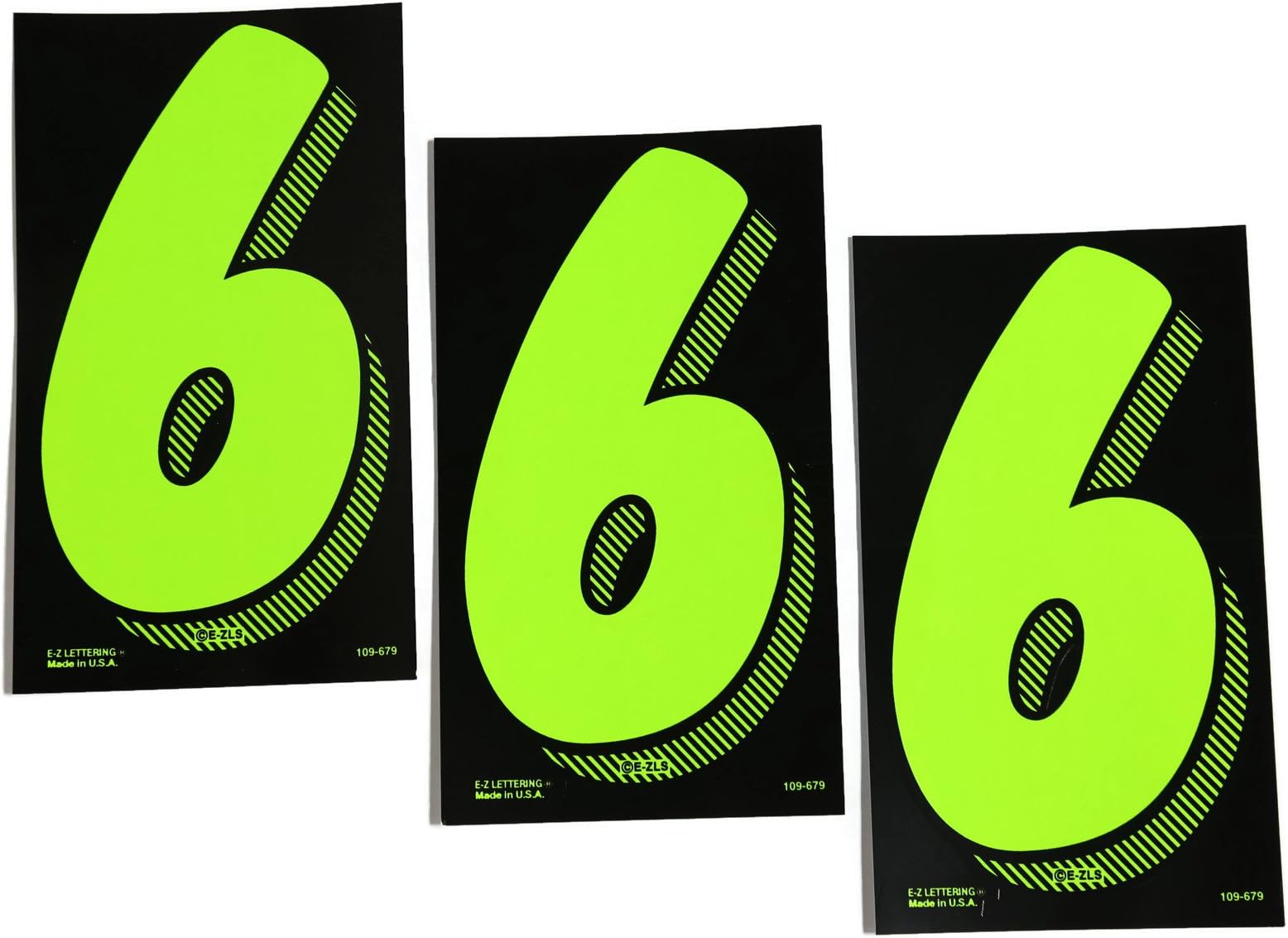 Amazon.com : 7 1/2 Green Chartreuse Pricing Numbers For Car Dealers 3 ...