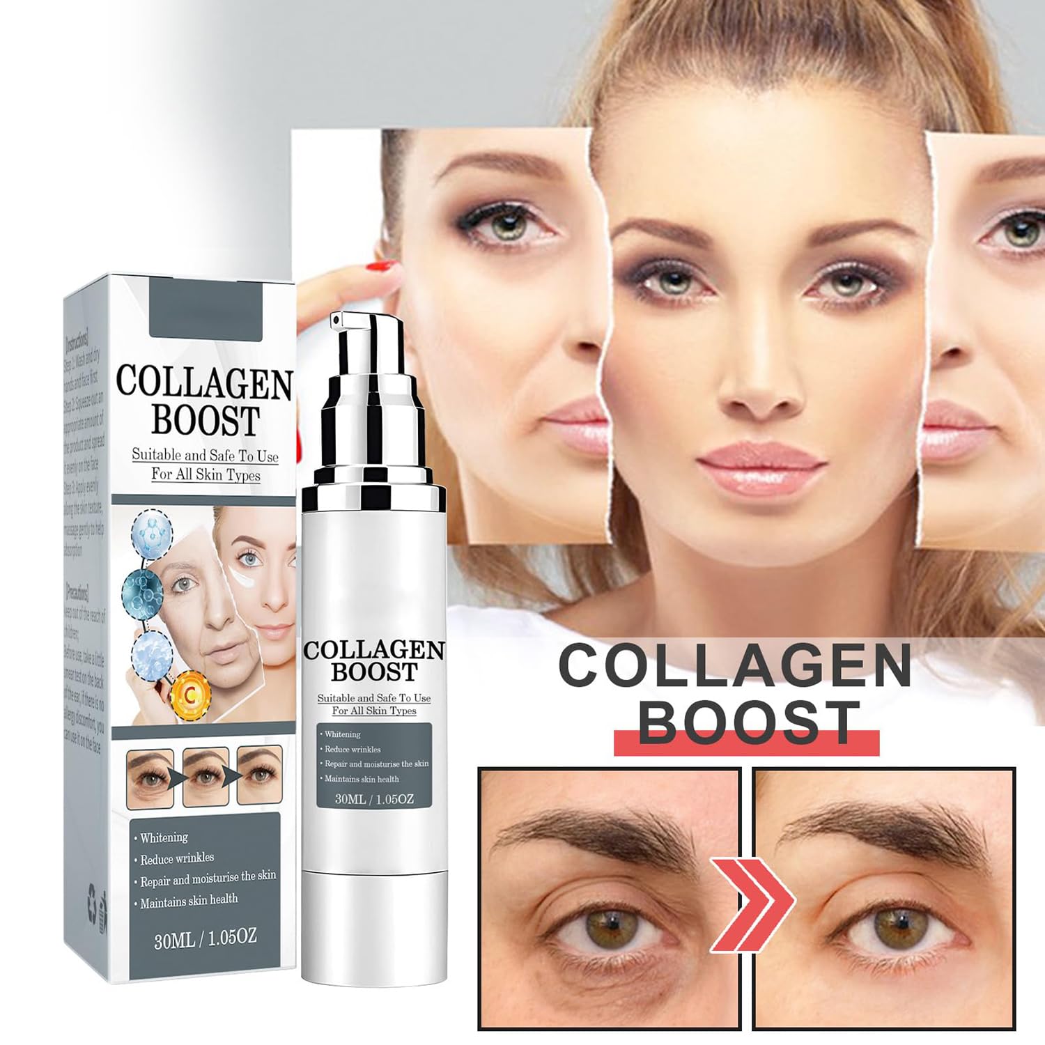 Crema Botox up Premium, Botox up Premium, Eelhoe Collagen Boost Anti ...