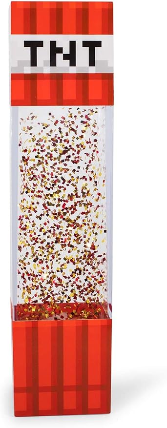 Minecraft TNT Block Glitter Motion Lamp | LED Light, Bedside Table Lamp ...