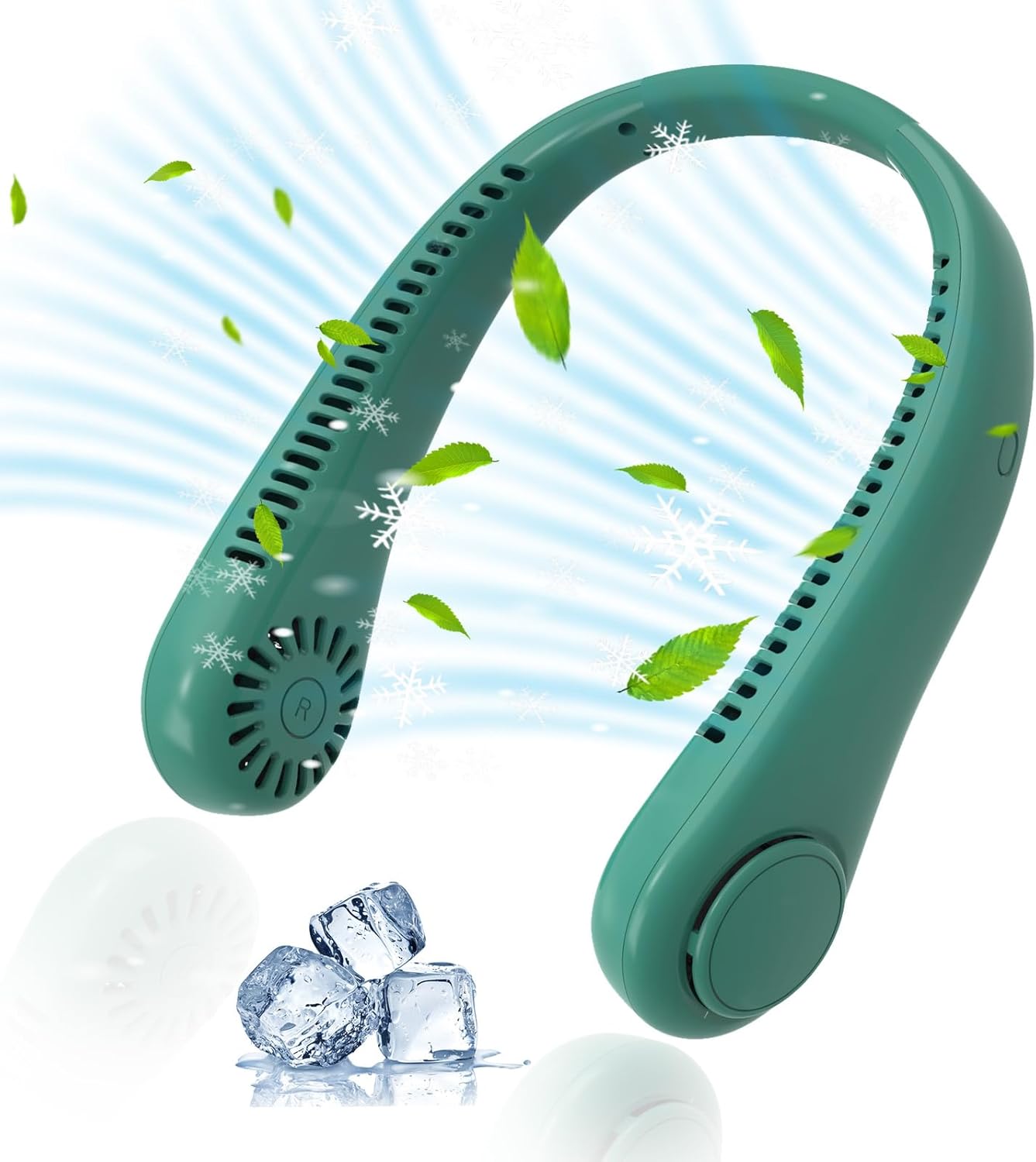 Portable Neck Fan, Rechargeable Personal Neckband Hands Free Bladeless ...