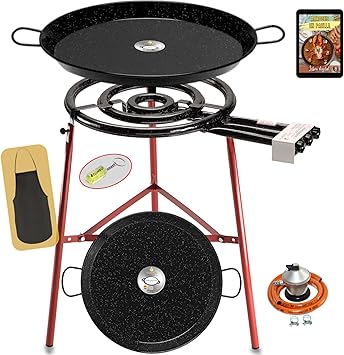 COMBOI Paellero Pro-E Kit 53 cm, Butane-Propane Gas Burner, Glazed ...
