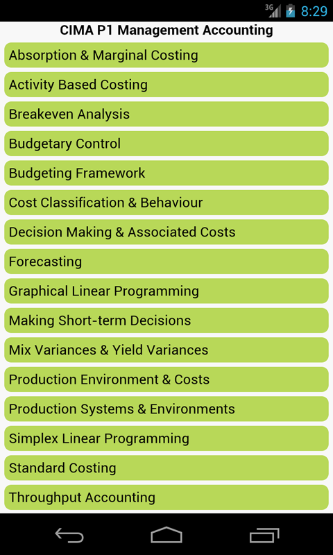 CIMA P1 Management Accounting - App on the Amazon Appstore