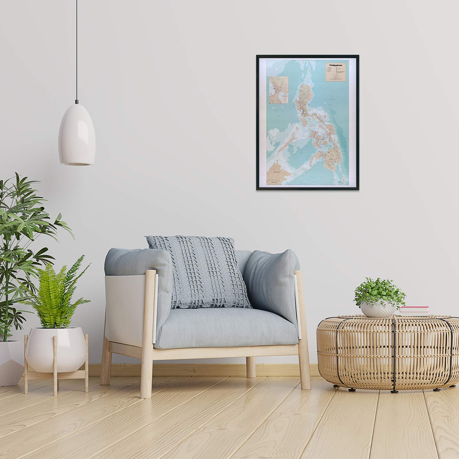 Snapklik.com : 1990 Map Of The Philippines - 18x24 Inch - Philippine ...