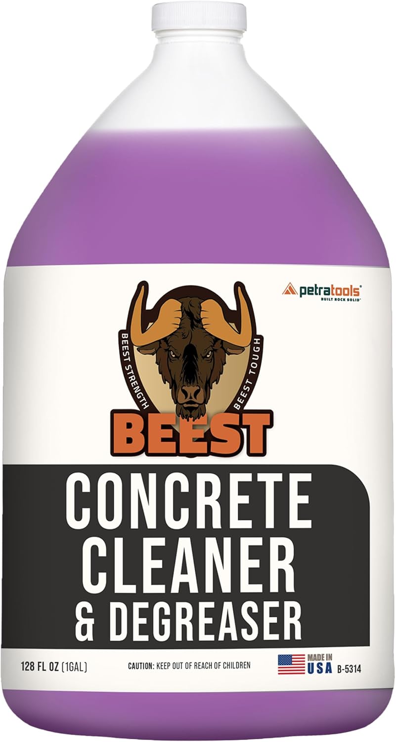 BEEST Concrete Cleaner - Degreaser Cleaner Heavy Duty, Driveway Cleaner ...