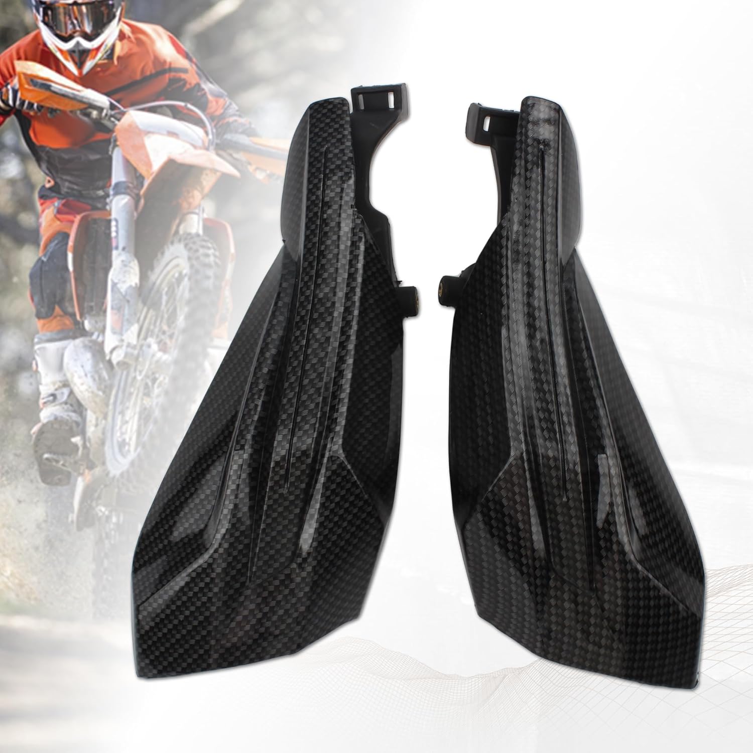 Amazon.com: PowerMotor Motorcycle Handguards,Dirt Bike Hand Guards ...