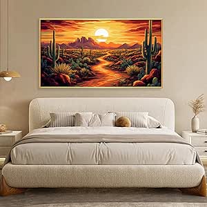 Amazon.com: Agitowis Cactus Canvas Wall Art, Cactus Wall Decor, Arizona ...