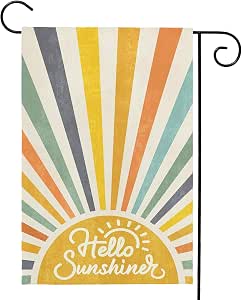 Amazon.com : Summer Garden Flag 12x18 Double Standerd Welcome Hello ...