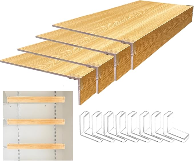 Amazon.com - KHASIM Wire Rack Covers - Premium PVC Wood-Look Faux Wood ...