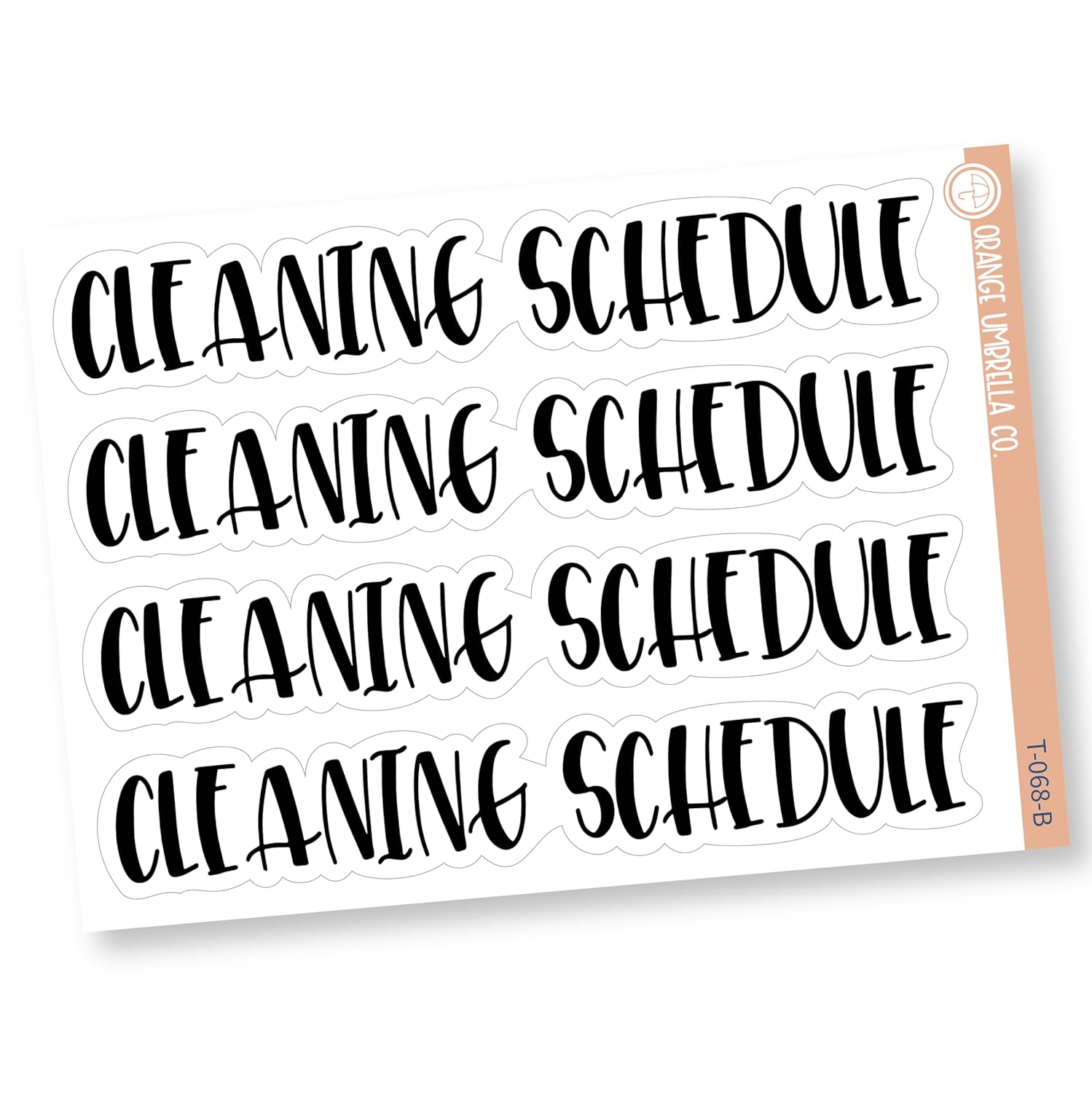 Amazon.com: Cleaning Schedule Header Stickers, Dashboard Pages, Dash ...