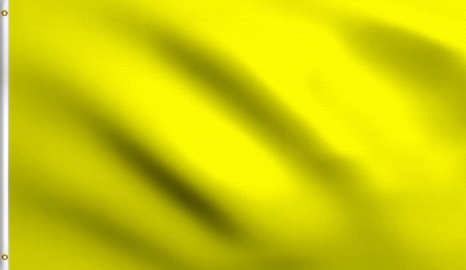 Amazon.com : DMSE Solid Yellow Flag, 2x3 Flag, UV Resistant, Fade ...