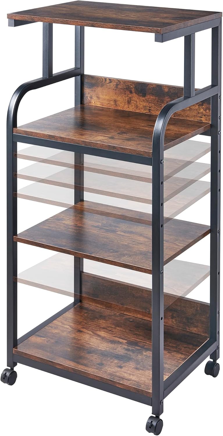 Amazon.com: Fannova 4 Tier Printer Stand with Adjustable Storage Shelf ...