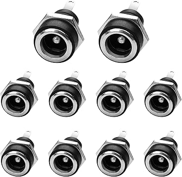 Amazon.com: PNGKNYOCN 10 Pack DC Power Jack Panel Mount Connector,DC 5 ...