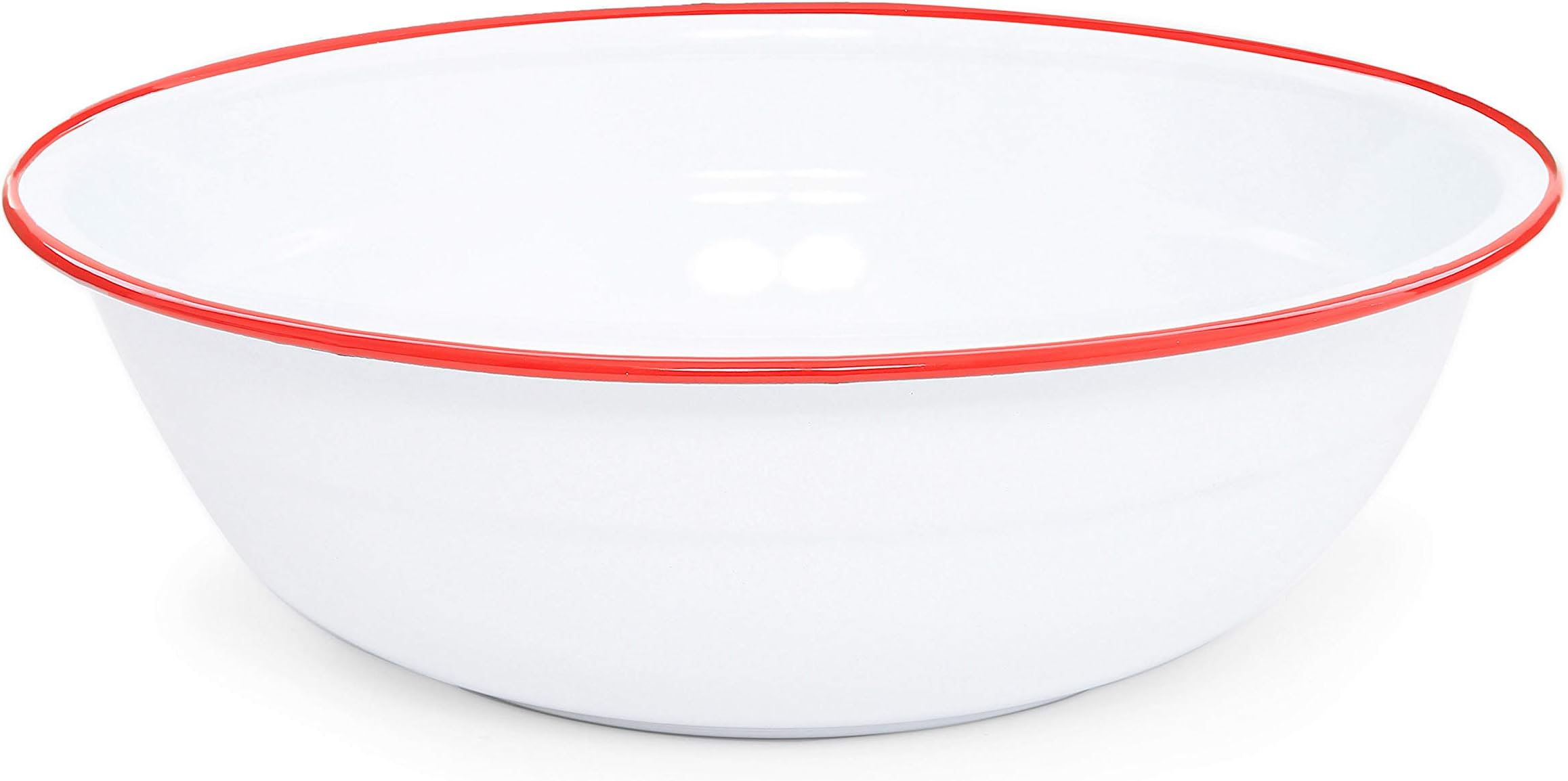 Amazon.com: Luxshiny Enamel Basin 22cm Large Enamelware Mixing Bowl ...