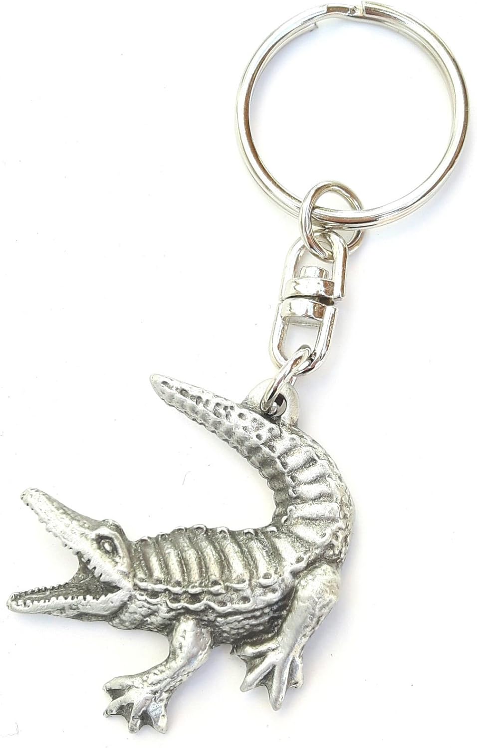 Amazon.com: Fine Pewter Crocodile Keychain with Gift Pouch : Automotive