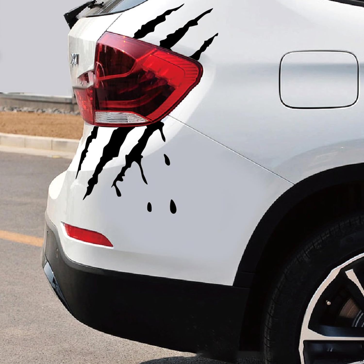 Amazon.com: 1Pcs Car Decals, Claw Marks Headlight Car Sticker,Stripes ...