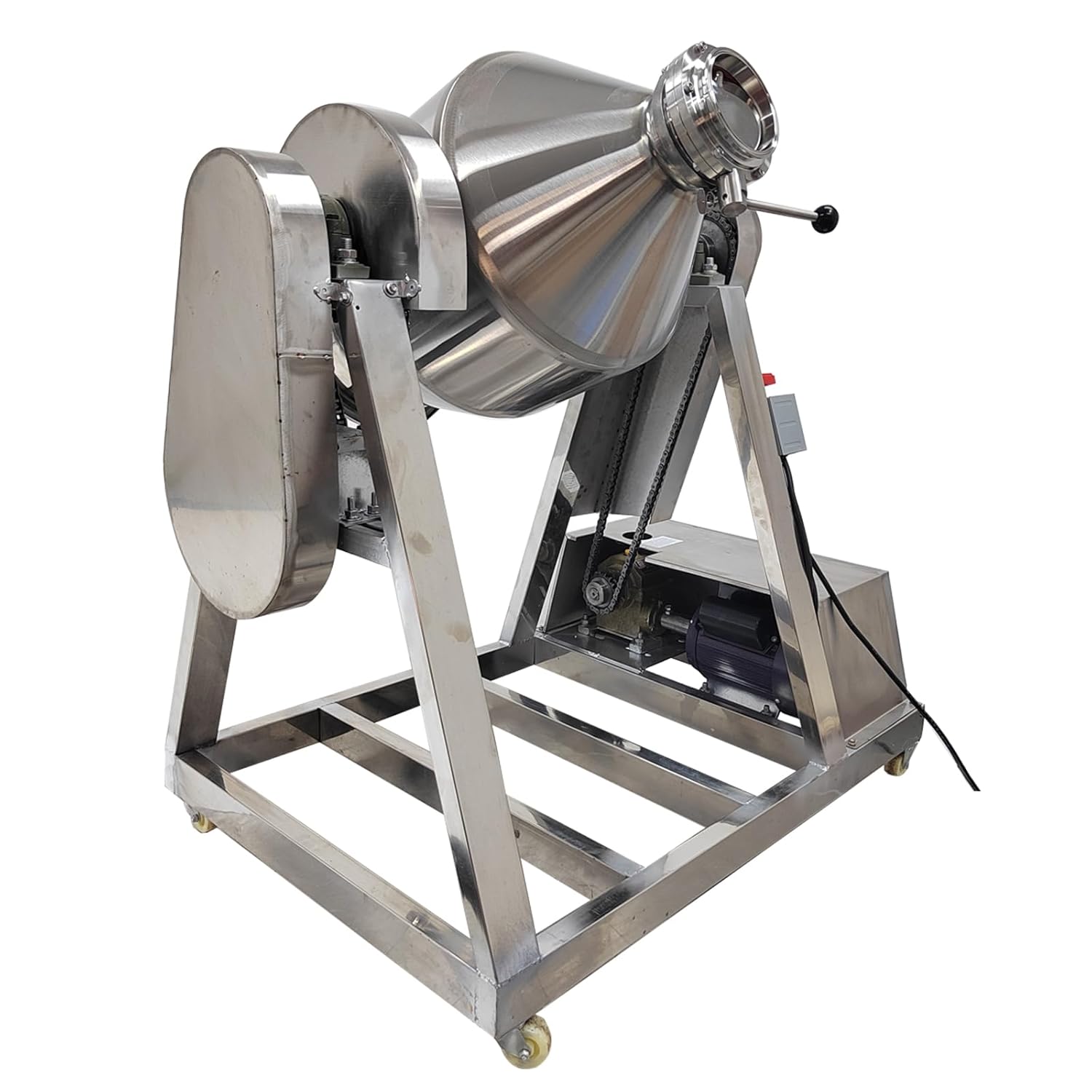 EQCOTWEA Dry Powder Mixer Drum Blender 30L Metal Metallurgy Powder ...