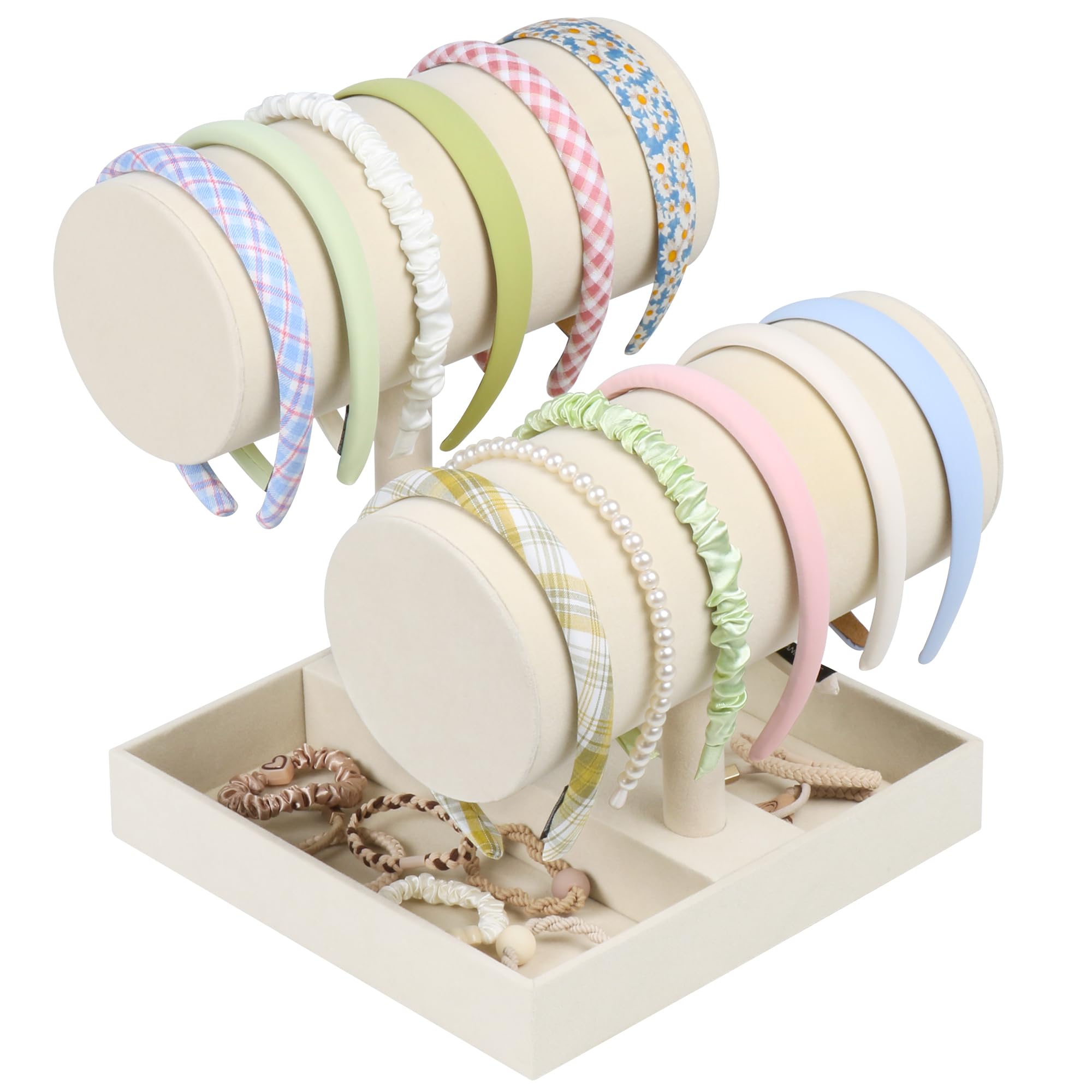 Amazon.com: 2 Tier Headband Holder Organizer, Headband Storage ...