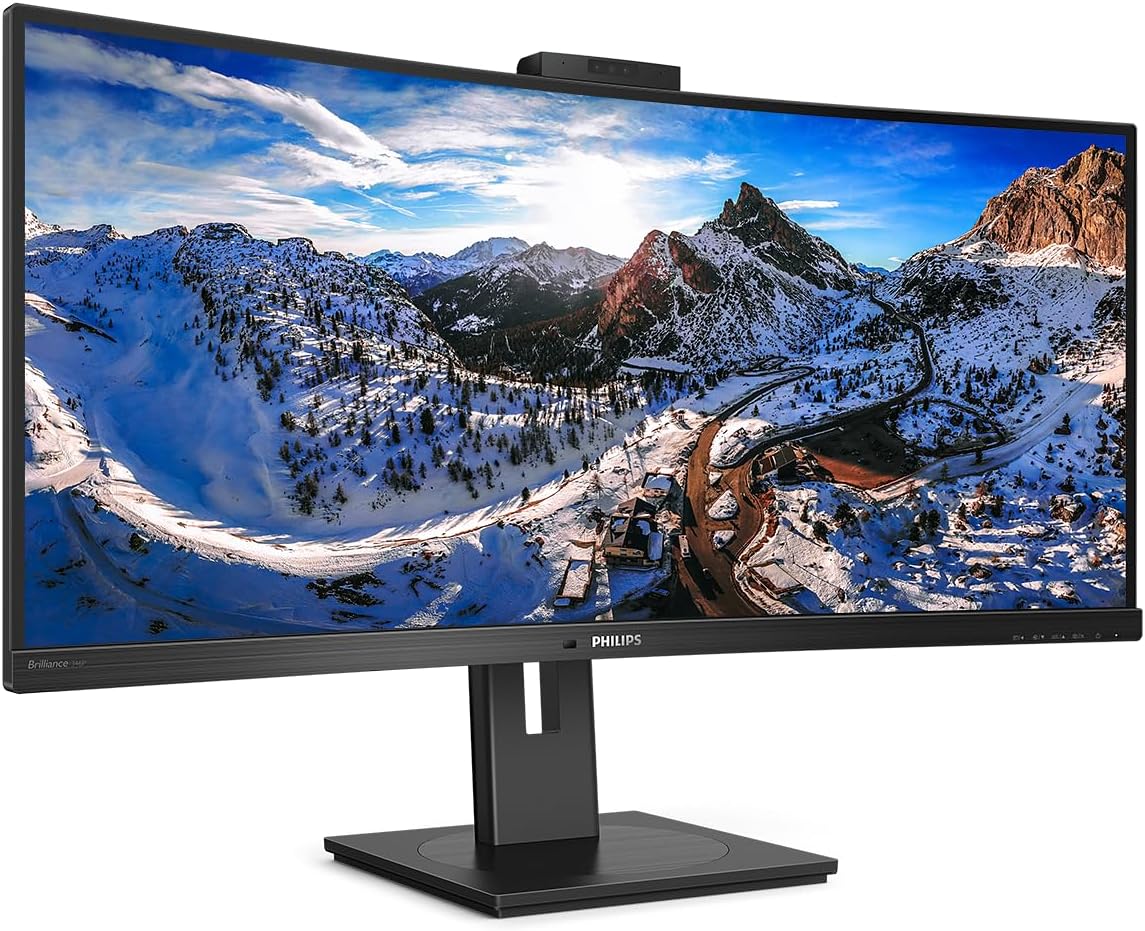 Philips 346P1Crh Docking Monitor Wqhd Curved Usb C Da 34 Pollici ...