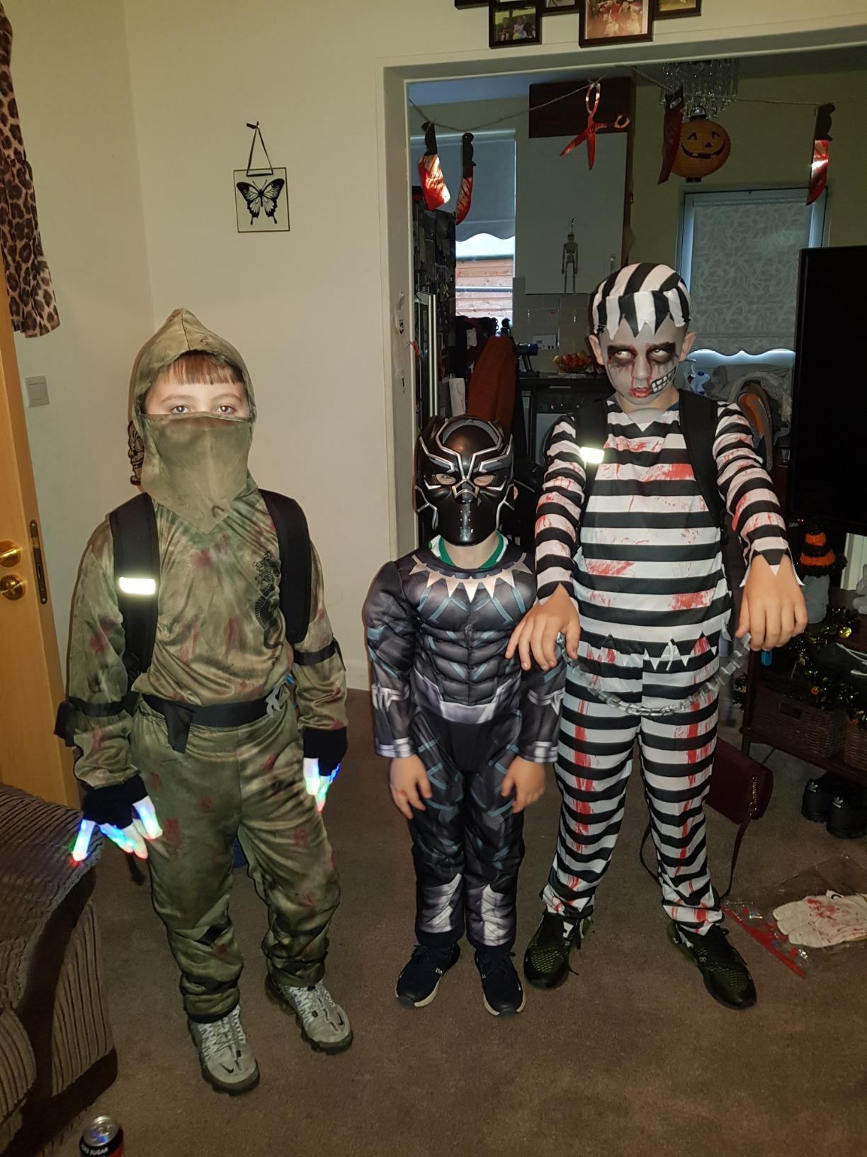 Kids Boys Zombie Ninja Halloween Fancy Dress Costume : Wicked Costumes ...