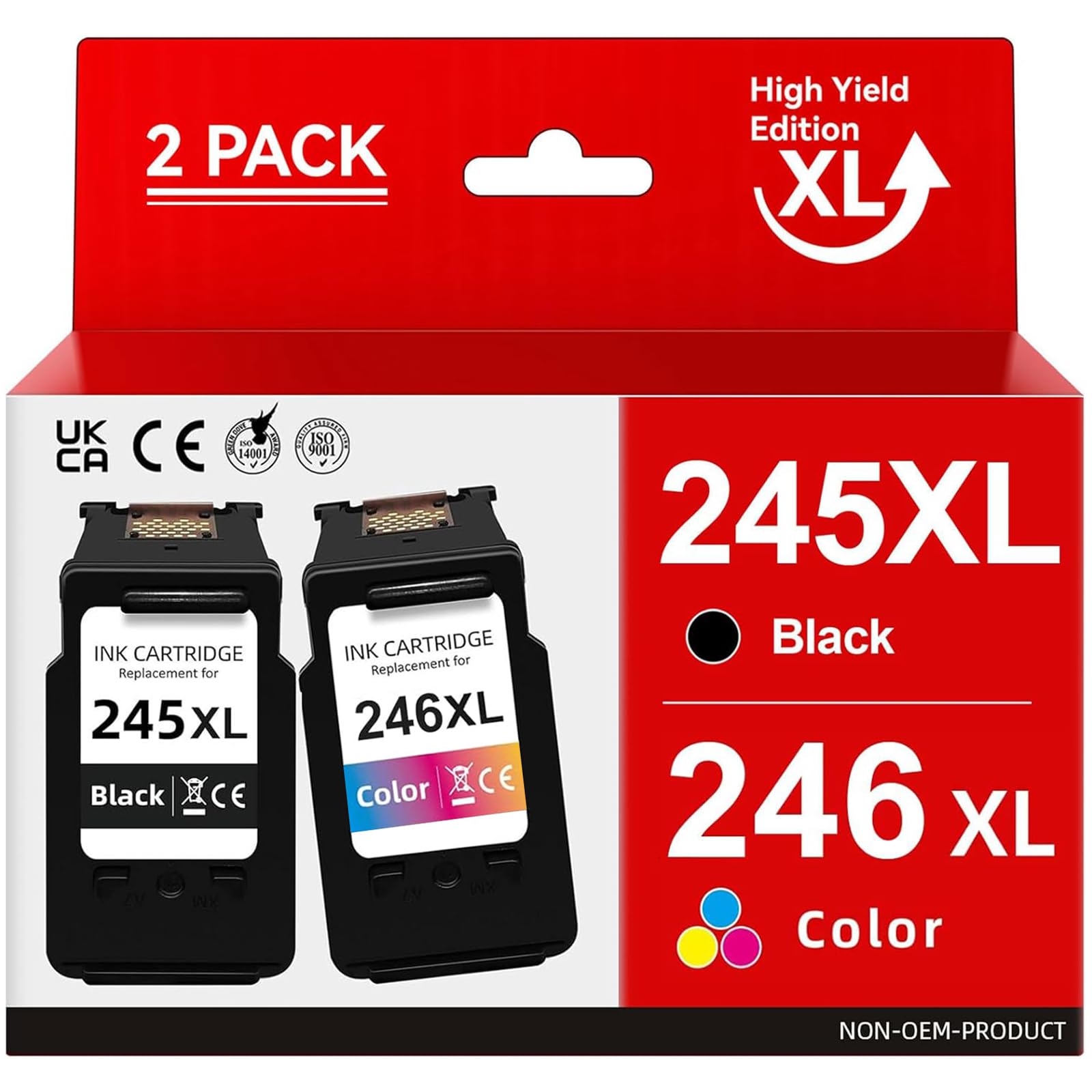 PG-245XL/CL-246XL Combo Pack High Capacity for Canon Printer Ink 245 ...
