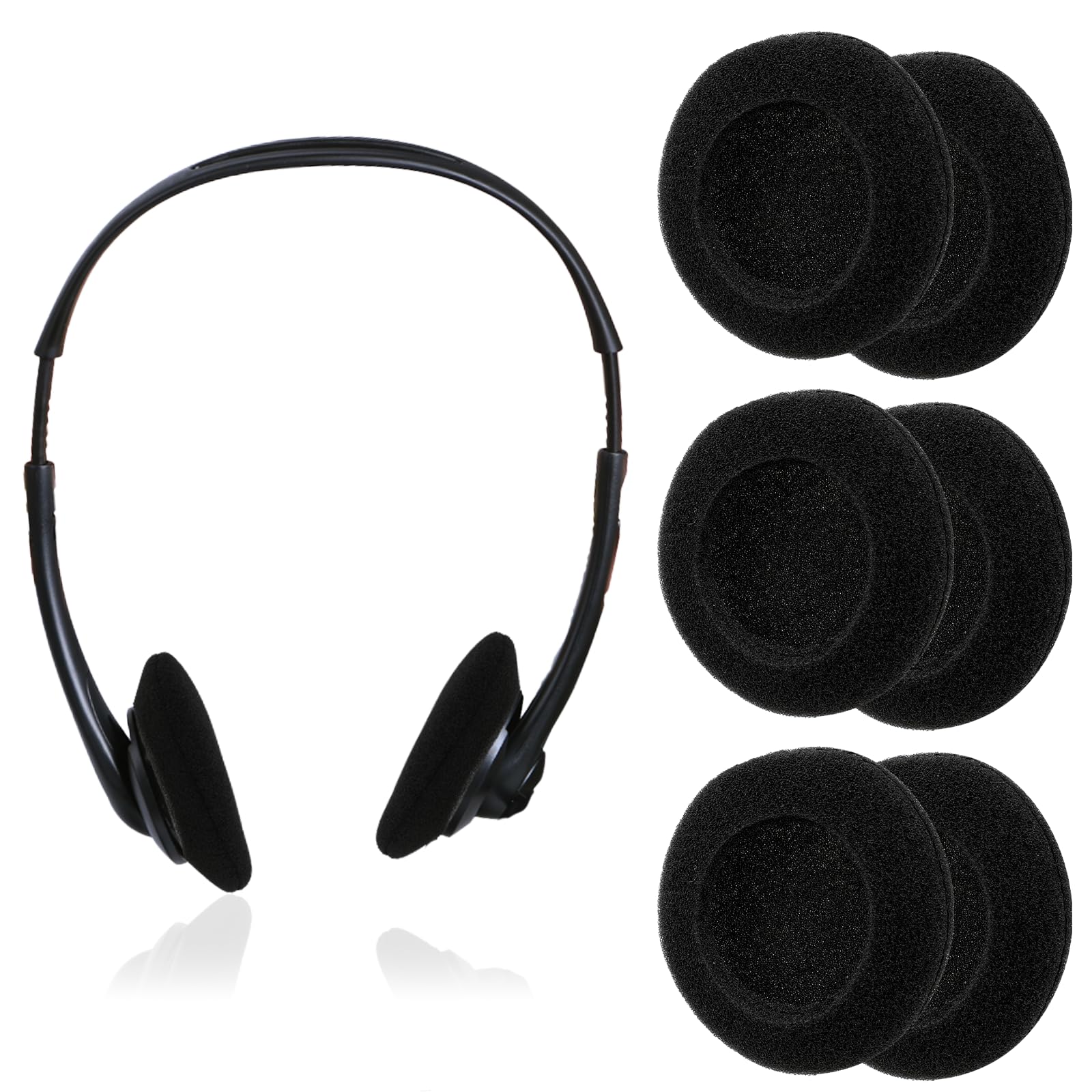 Amazon.com: 3 Pairs Foam Headphone Covers, 50mm Ear Cushions Foam ...