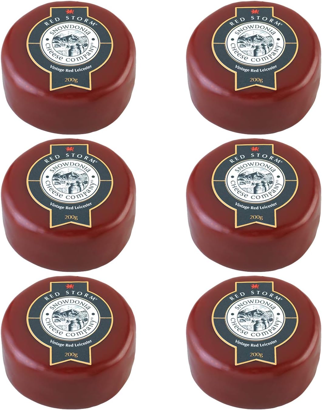 Snowdonia Cheese Company Red Storm x 6 200g : Amazon.co.uk: Grocery