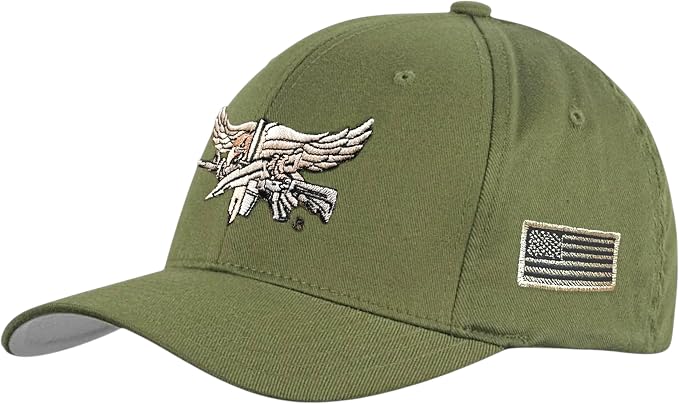 Amazon.com: Baseball Hat with SWAT Operator Insignia - OD Green L/XL ...