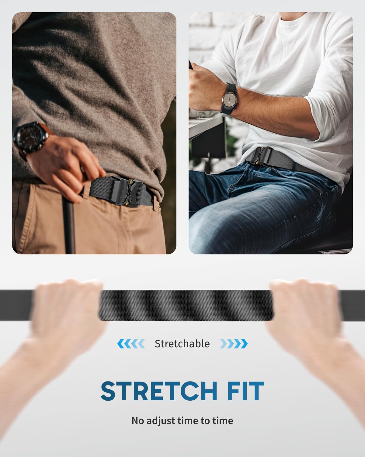 Snapklik.com : FAIRWIN Tactical Belt, 1.5" Nylon Web Military Hiking ...