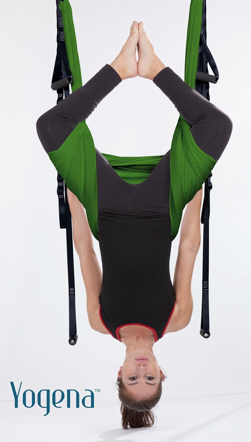 Amazon.com : Yoga Swing - Yogena Inversion Sling (Green) : Sports ...