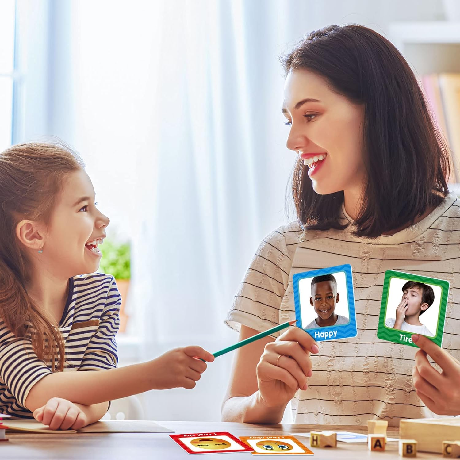 36 Cards Express Feelings Pocket Chart for Kids - Social Emotional ...