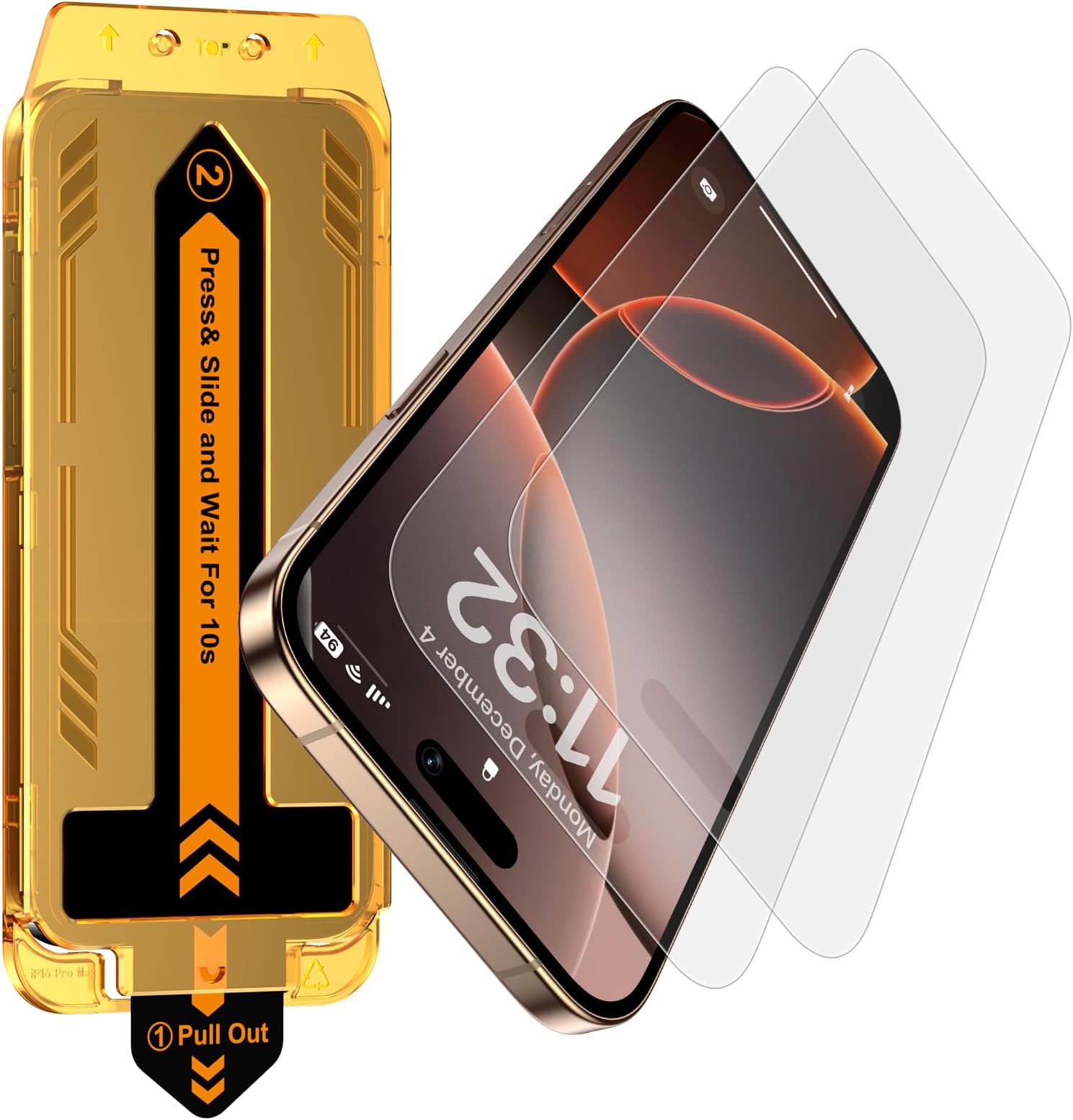 Amazon.com: Mothca 2 Pack Matte Glass Screen Protector for iPhone 16 ...